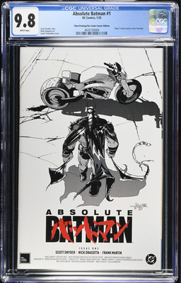 Absolute Batman #1 [Akira Sketch B&W Poster Homage Variant] 3rd Print ...