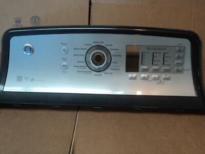 GE Gas Steam Dryer WE22X28937 User Interface and Console Backsplash ...