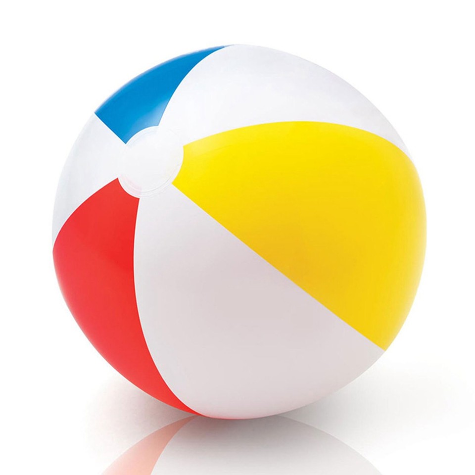 Four Color Beach Ball Inflatable Beach Ball For Swimming Pool Water ...