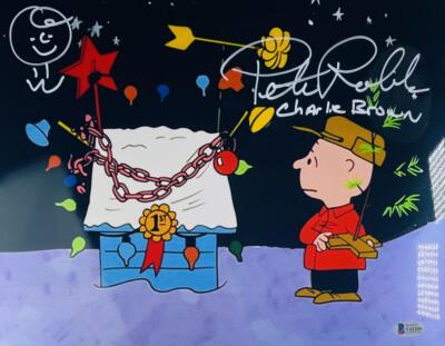 PETER ROBBINS SIGNED 11X14 METALLIC PHOTO CHARLIE BROWN CHRISTMAS ...