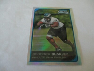 2006 Bowman Chrome Football Rookie Refractor Brodrick Bunkley Card #59 ...