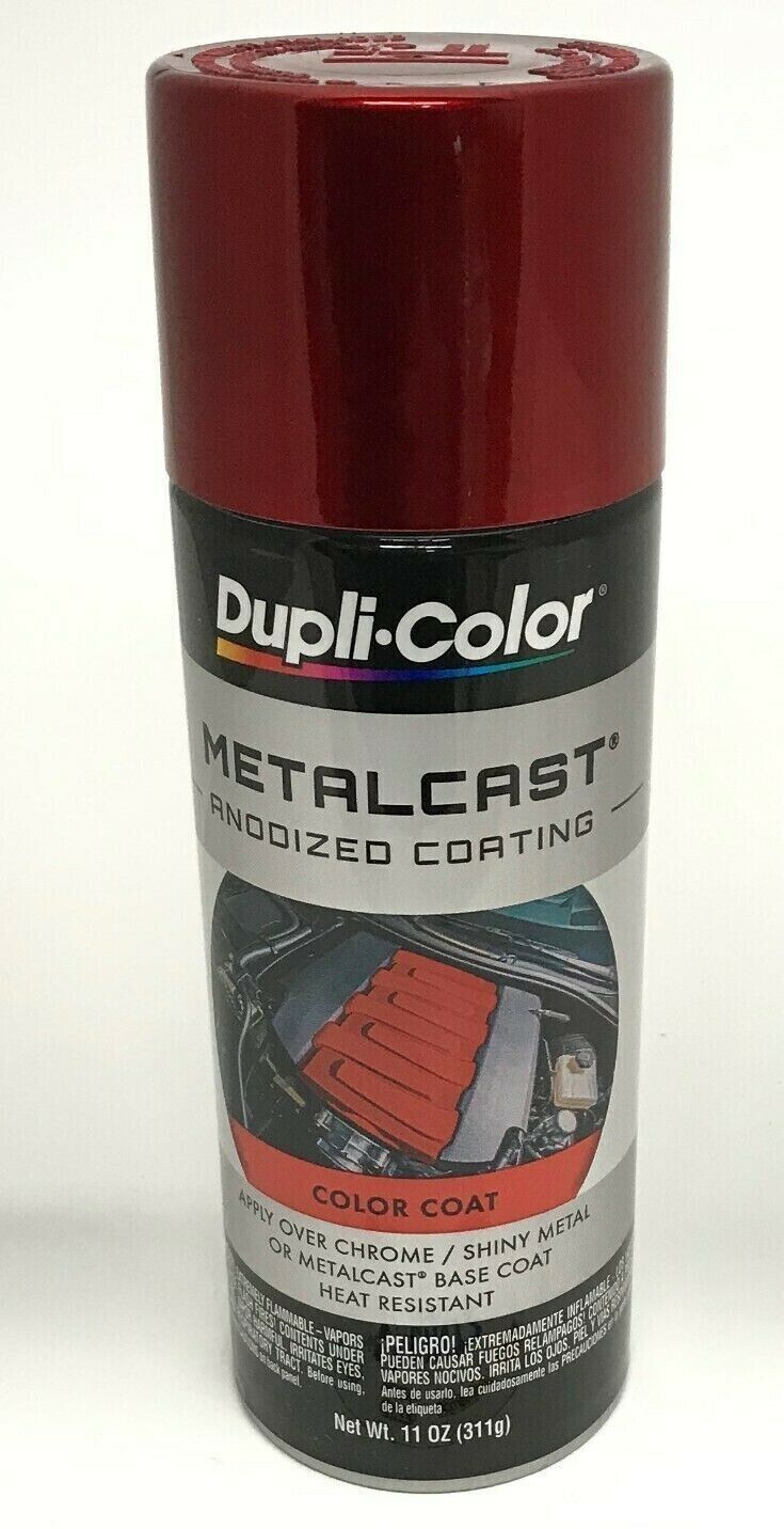 Duplicolor MC200 Metal Cast Red Anodized Spray Paint 11oz Can Heat ...