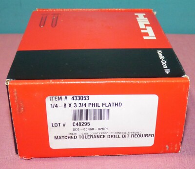 Fasteners & Connectors - Hilti Screws