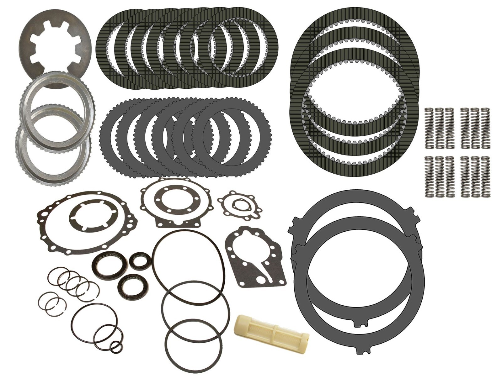 Case Shuttle Replacement Super Kit w/Rev P-plate Springs 580C 580D 580E ...