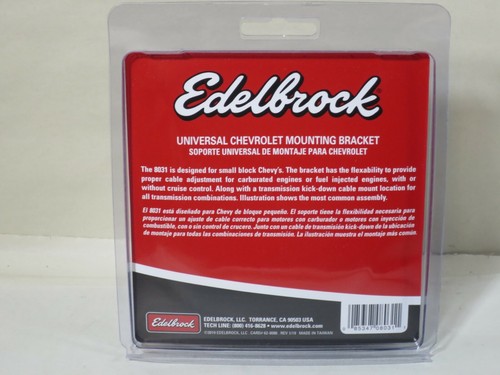 Edelbrock 8031 Throttle/Kickdown Bracket Chevy Big/Small Block w ...