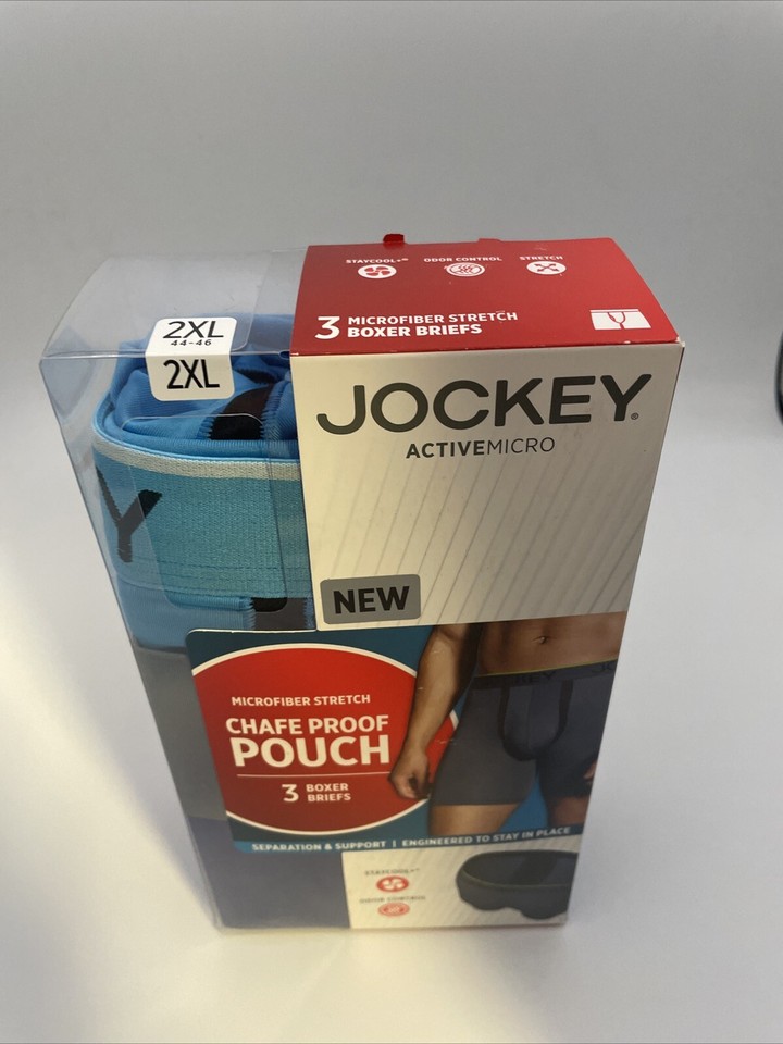Underwear Jockey Microfiber Boxer Brief Size 2XL | eBay