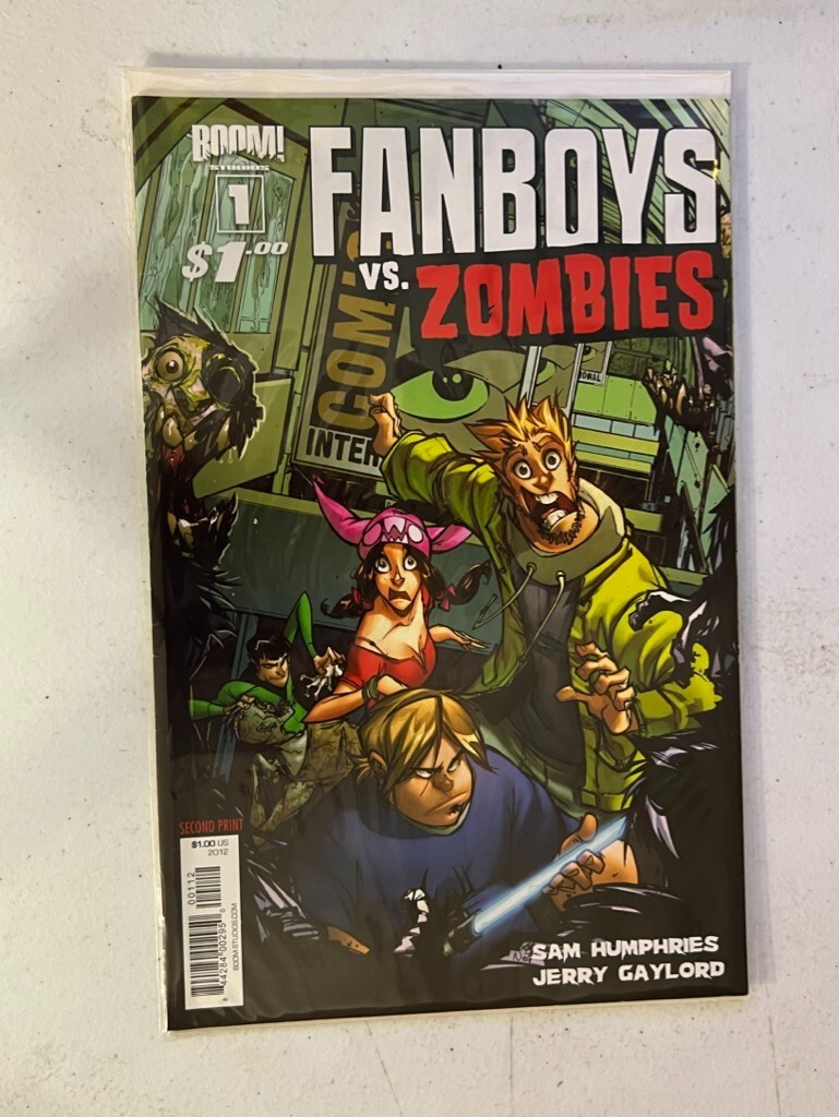Fanboys Vs. Zombies #1I Boom Comics 2012 Second Print Variant Cover ...