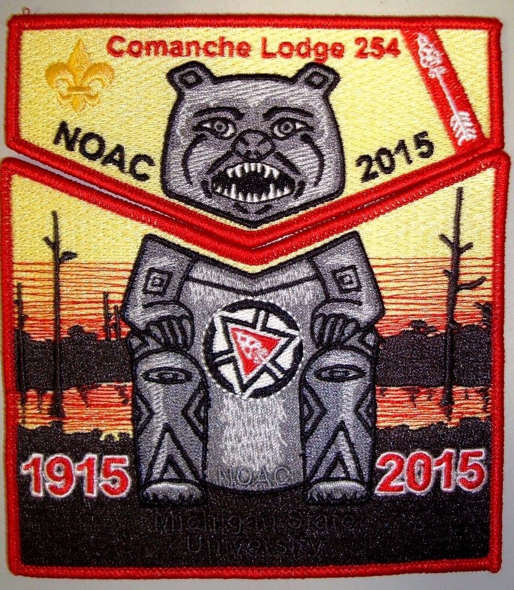 OA COMANCHE 254 LOUISIANA PURCHASE 2-PATCH 100TH ANN NOAC 2015 RMY ...