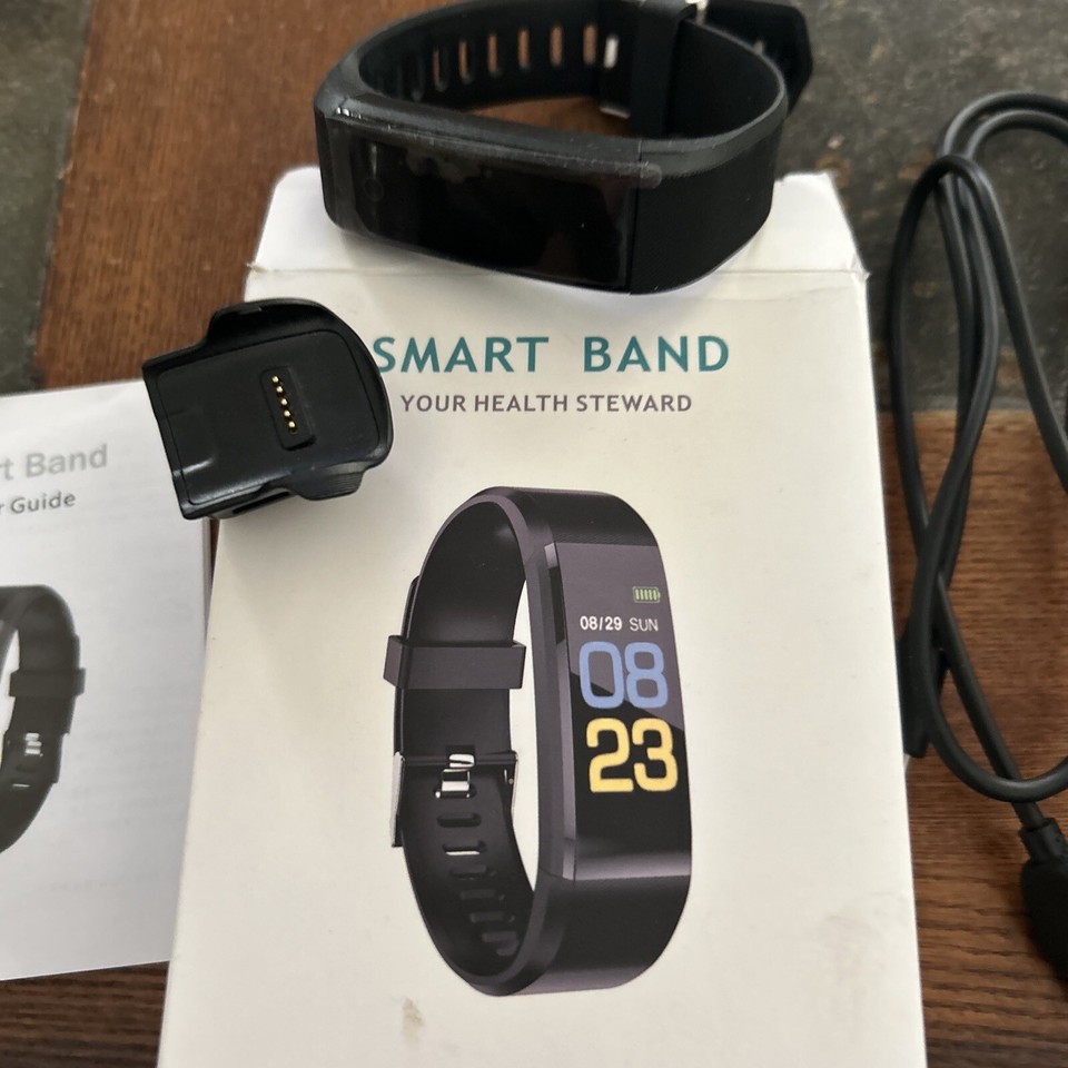 Smart Band Your Health Steward Waterproof Fitness Watch Black (OPEN BOX ...