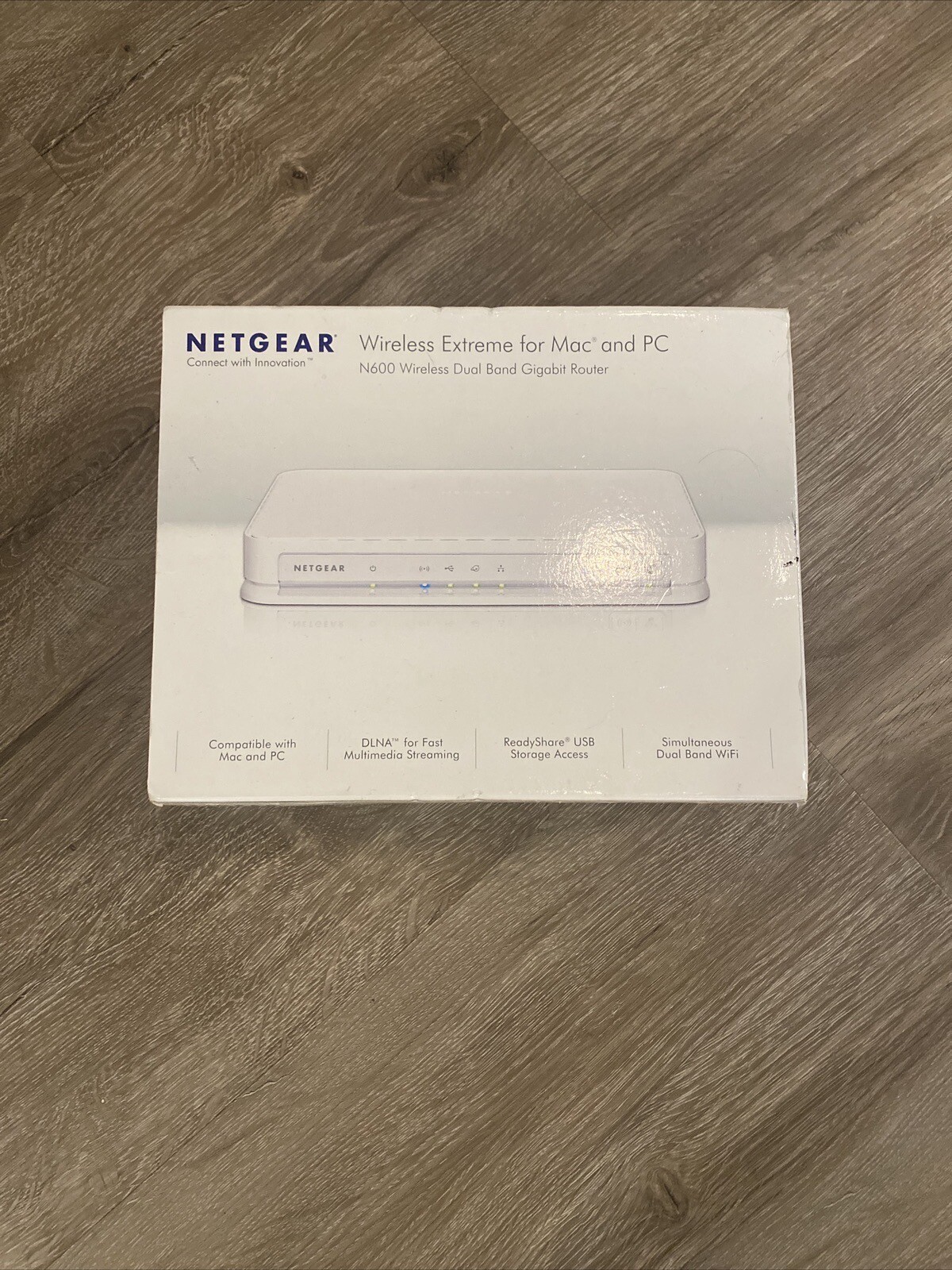 NETGEAR N600 Dual Band Wi-Fi Gigabit Router for Mac and PC Open Box ...