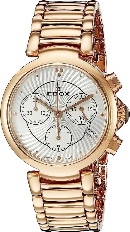 Edox Women's La Passion Stainless Steel Watch 10220 New Battery 28MM ...