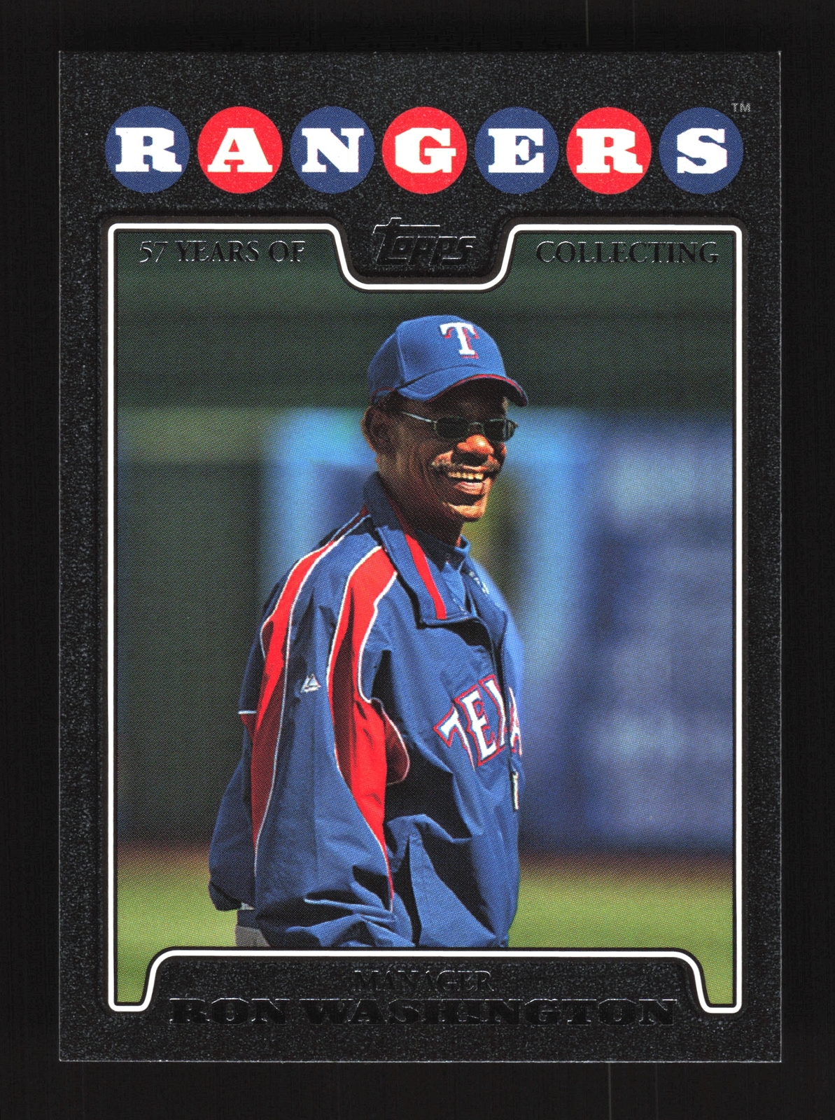 Ron Washington Texas Rangers 2008 Topps Black #22 Ser. # /57 | eBay