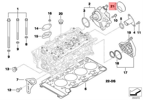 Genuine BMW Sealing Kit Vacuum Pump X1 X3 Z4 E46 E60 E81 E82 ...
