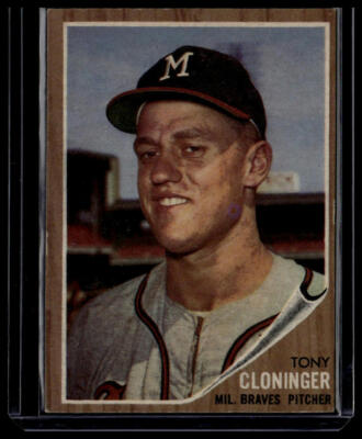 1962 Topps #63 Tony Cloninger | eBay