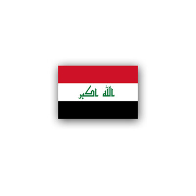 Aufkleber/Sticker Irak Flagge Staat Vorderasien Bundesrepublik 11x7cm ...