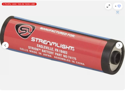 Streamlight 74175 Battery Stick for Strion Flashlight, Lithium-Ion | eBay