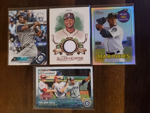 13x Nelson Cruz Lot. Game-Used, Heritage #'d Refractor, Topps Metallic ...