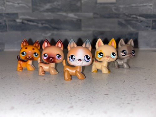 Hasbro LPS Littlest Pet Shop German Shepherds Dogs Lot #604 #491 #112 ...