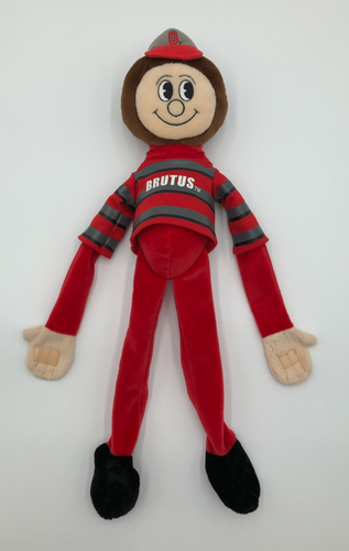 Victory postcards Ohio state buckeye plush Brutus doll 21" hands and ...