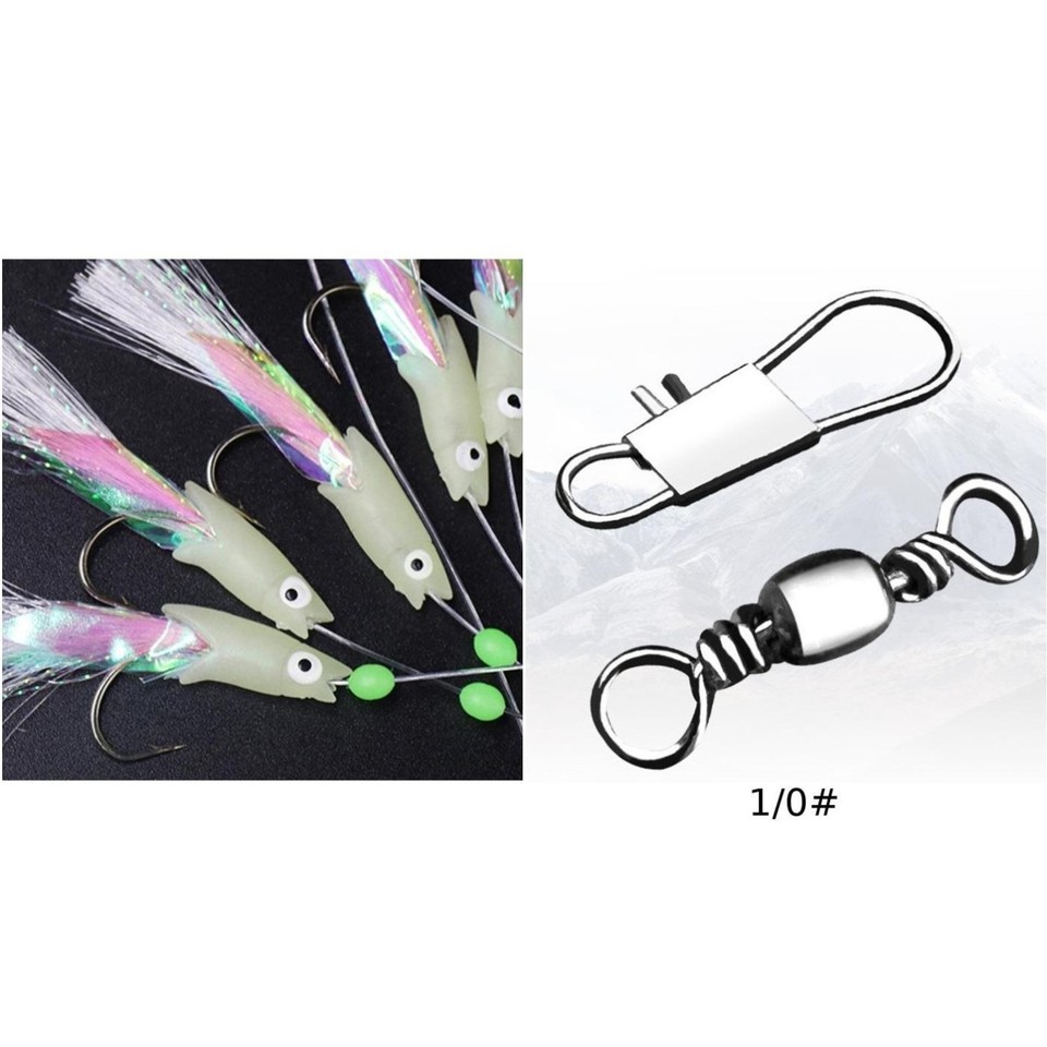 Fishing Lure Set Luminous Hooks Multiple Fish Species Angling Equipment ...