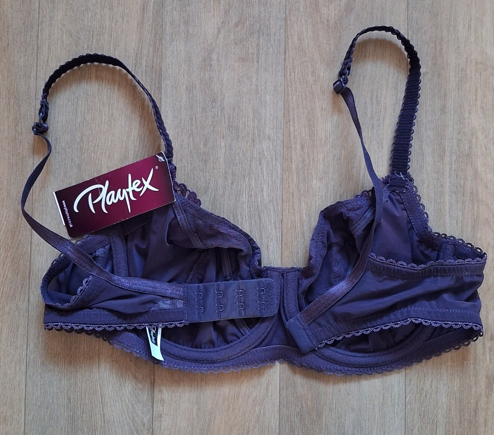 Playtex underwired bra, size 34C purple/violet. Brand New with Tags ...