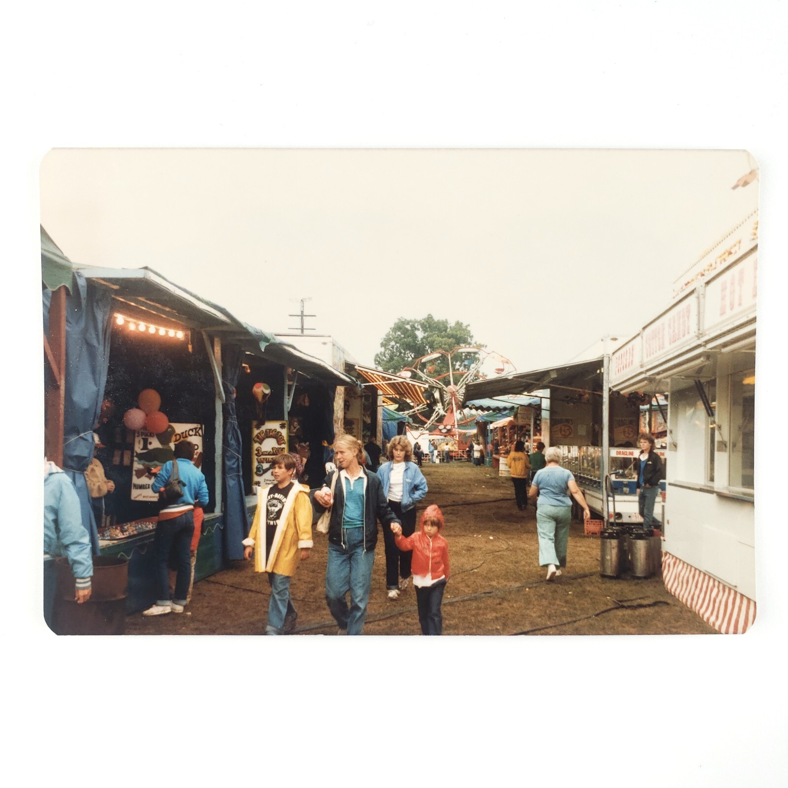 Carnival Arcade Game Rides Photo 1980s Amusement Park Snapshot Found ...