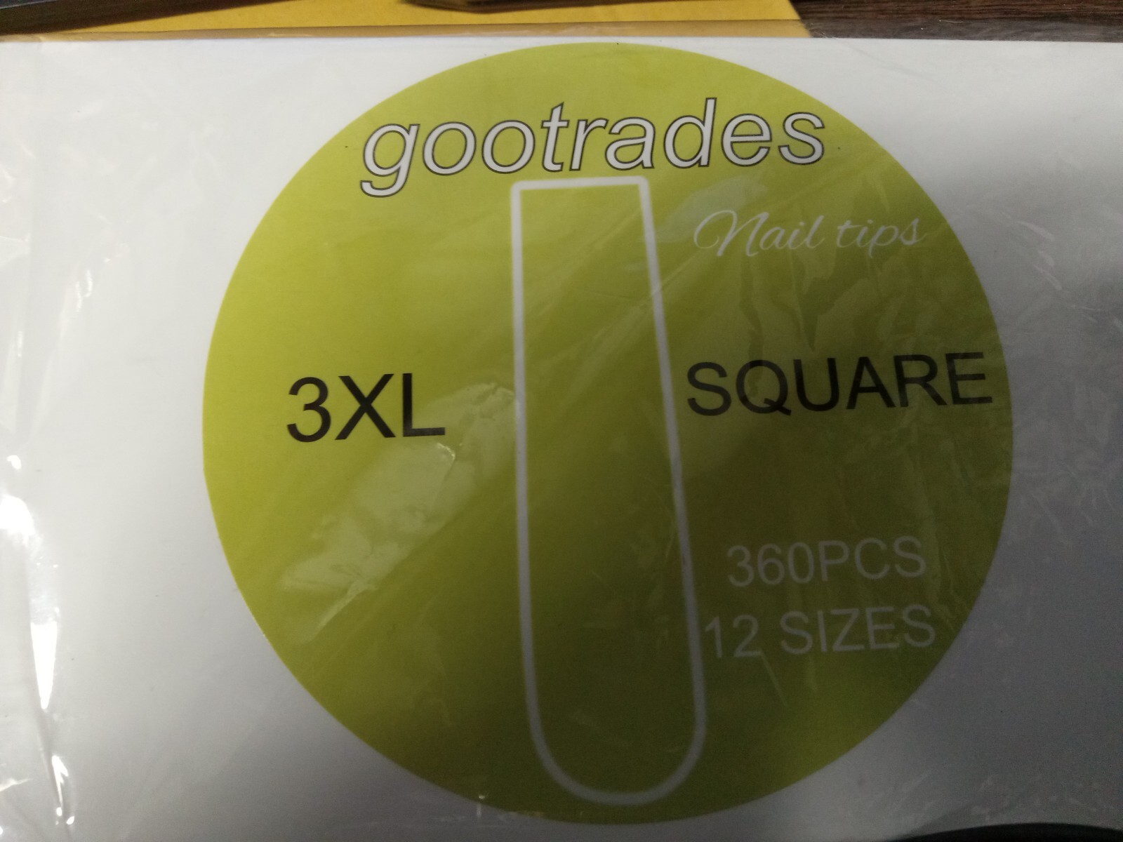 3XL Tapered Square Full Cover Nail Tips,360Pcs Clear XXXL Extra Long ...