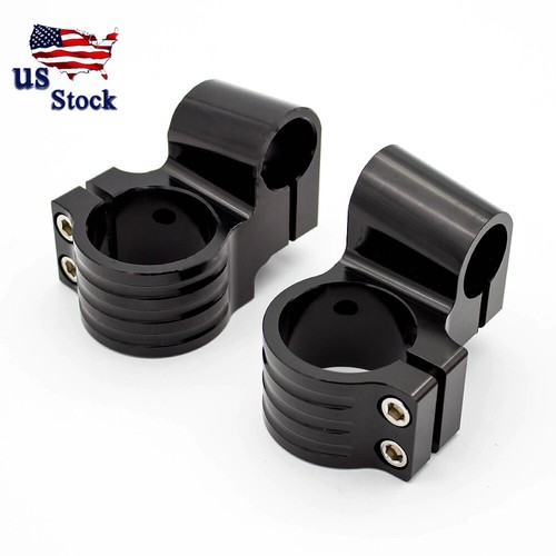 CNC 37MM Riser Fork Tube Clip Ons Black Handlebars Head Mounts Handle ...