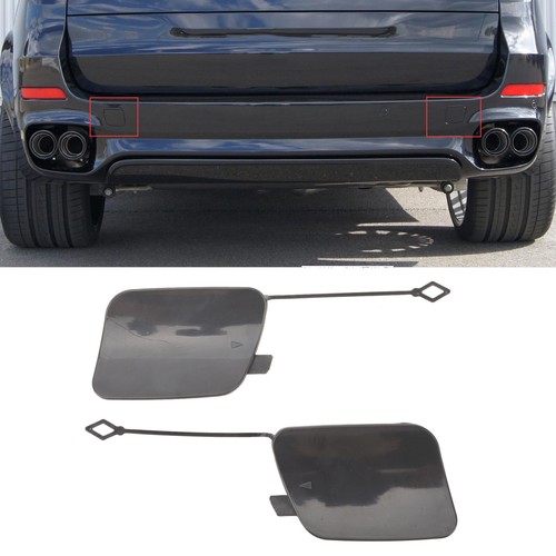 1 Pair Rear Bumper Tow Hook Cover Cap 51127378573 Impact Proof Tow Eye ...