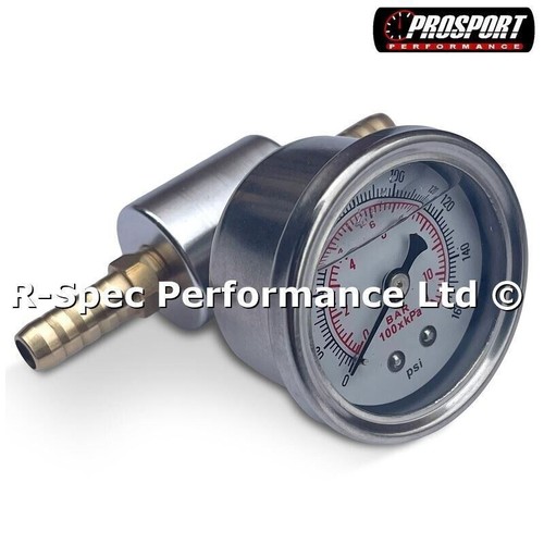 ASSEMBLED Inline Fuel Pressure Test Gauge Adaptor Kit & 8mm Hose ...