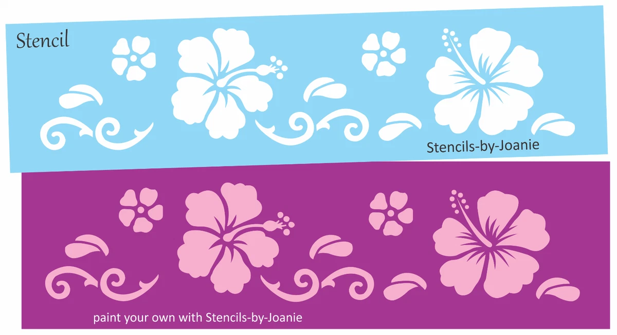 Aloha Flower Stencil