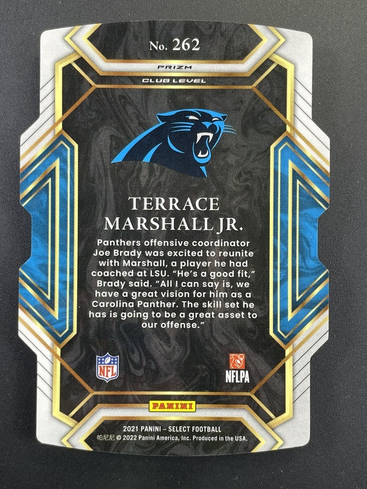 2021 Panini Select Concourse Silverr Die-Cut Terrance Marshall Jr ...