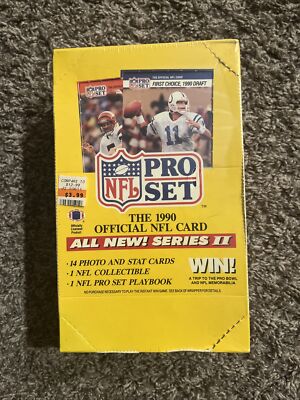 1990 NFL Pro Set Series 2 Football Factory Sealed Box - 36 Packs | eBay