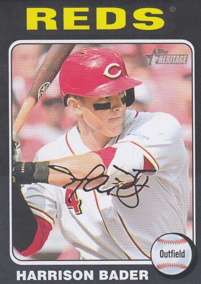 2024 Topps Heritage Mini - Harrison Bader #43 Black Border "White ...