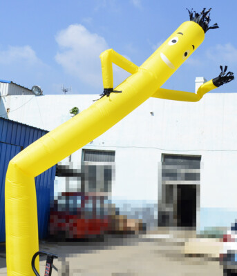 20FT Yellow Air Inflatable Dancing Puppet Dancer Wind Flying Dancer No ...