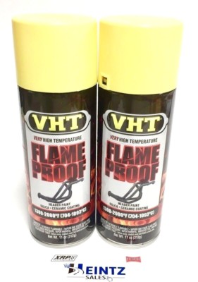 VHT SP108(2pack) High Temperature Flame Proof 11oz Header Yellow Spray ...