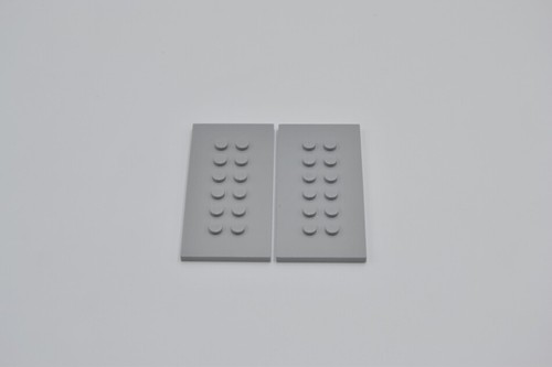 LEGO 2 X Plaque Boucle Neuhell Gris Bleuté Léger Plateau Goujons Centre ...