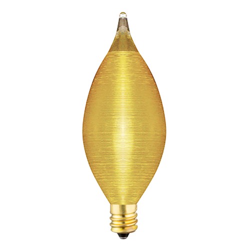 Spun Thread Light Bulb 120V 25W C11 Candelabra E12 Base Amber | eBay