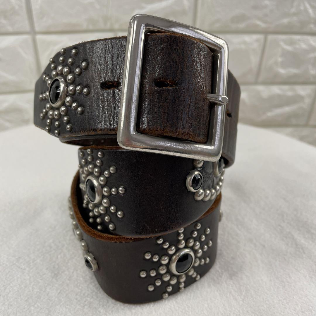 HTC Hollywood Trading Co Studded Leather Belt Size 36 Rare HTC Hollywood Trading Co Studded Leather Belt Size 36 Rare