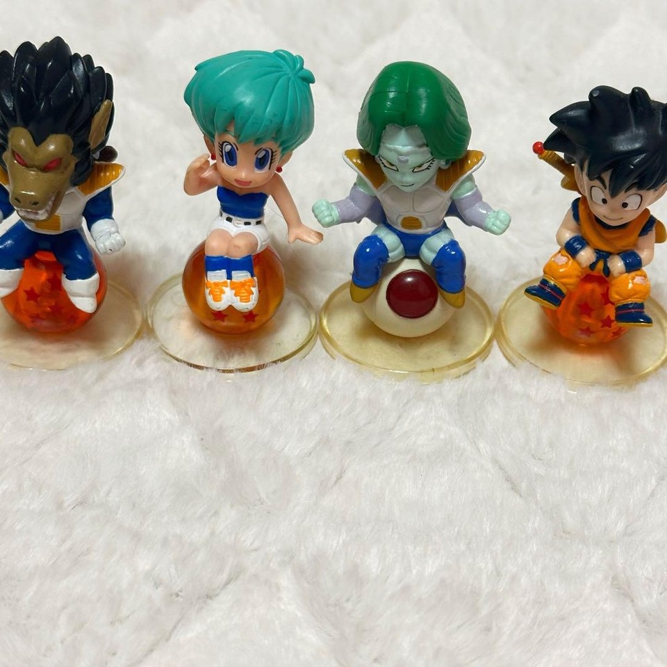 Dragon Ball Mini Figure lot set 16 Goku Bulma Snow Yajirobe Nappa ...