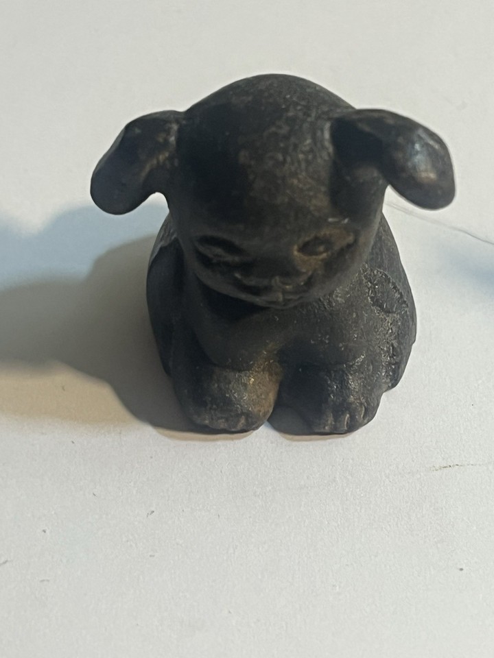 3-c 1910 Cast Iron Paperweights Griswold Pup-Hudson Half Moon-Red ...