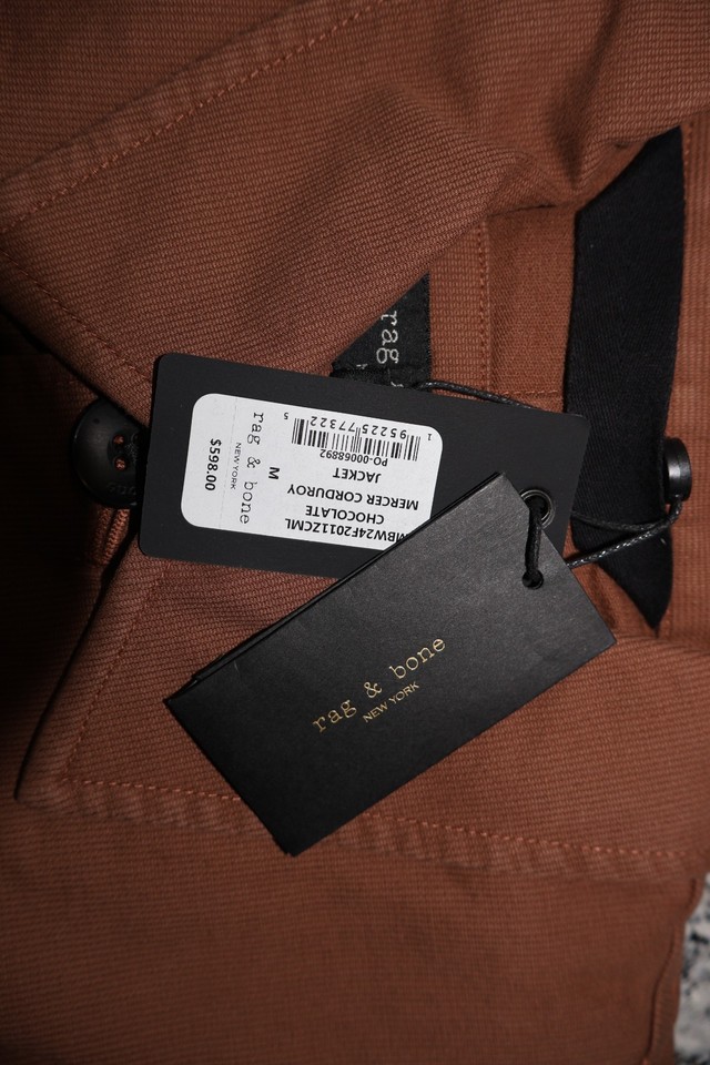 Rag & Bone Men Jacket Mercer Corduroy Designer XL - Brand New w/ Tags ...