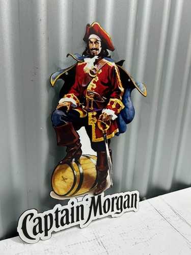 CAPTAIN MORGAN RUM DIE CUT TIN METAL SIGN | eBay