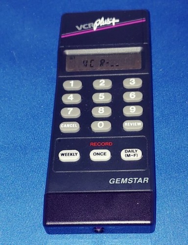 Vintage Gemstar VIP-8 VCR Plus remote control | eBay