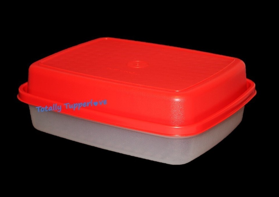 Tupperware Jr. Season Serve Container Marinator Red & Sheer NEW | eBay