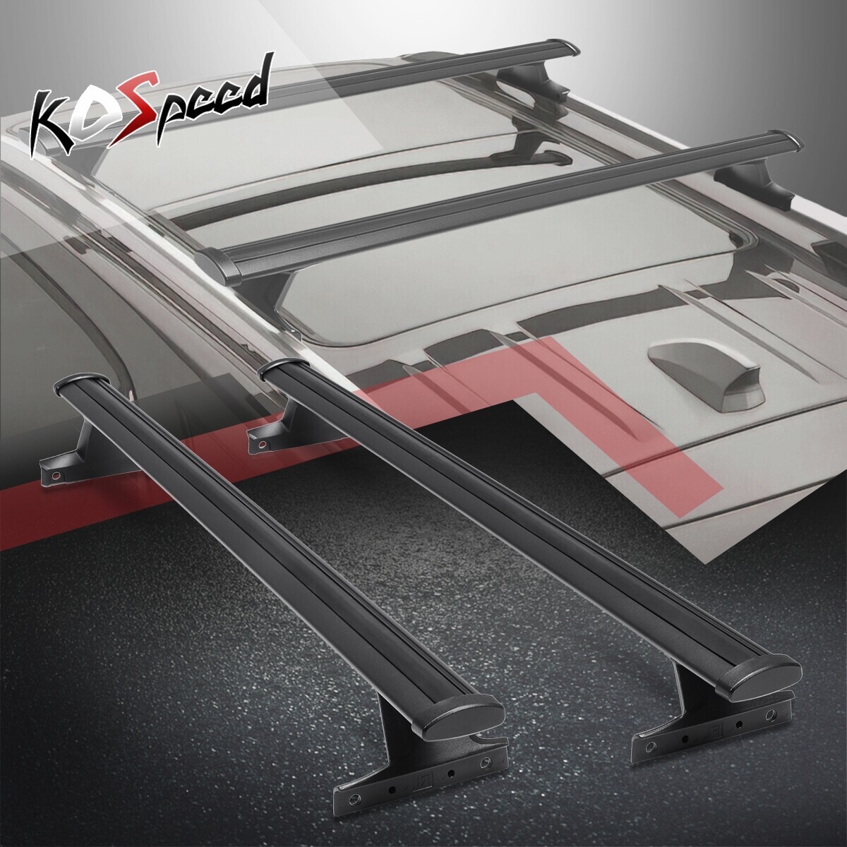 Aluminum Black Roof Rack Cross Bars Cargo Carrier for Equinox Terrain ...