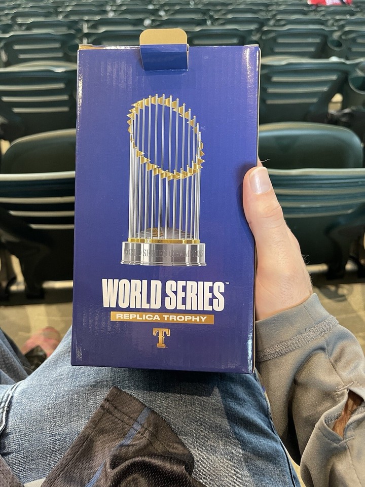 Texas Rangers World Series Trophy SGA | eBay