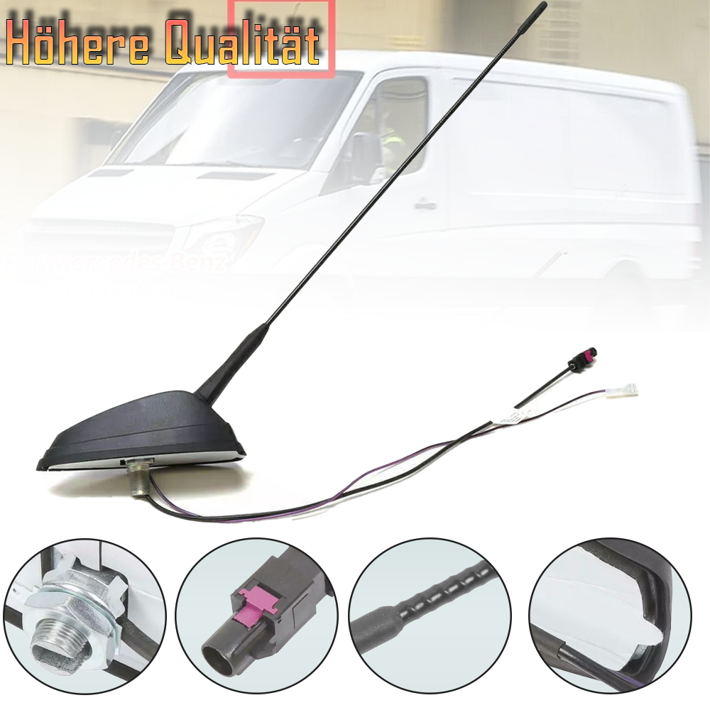 54cm Whip Antenna Genuine Mercedes Sprinter Antenna Roof Mounted Radio ...