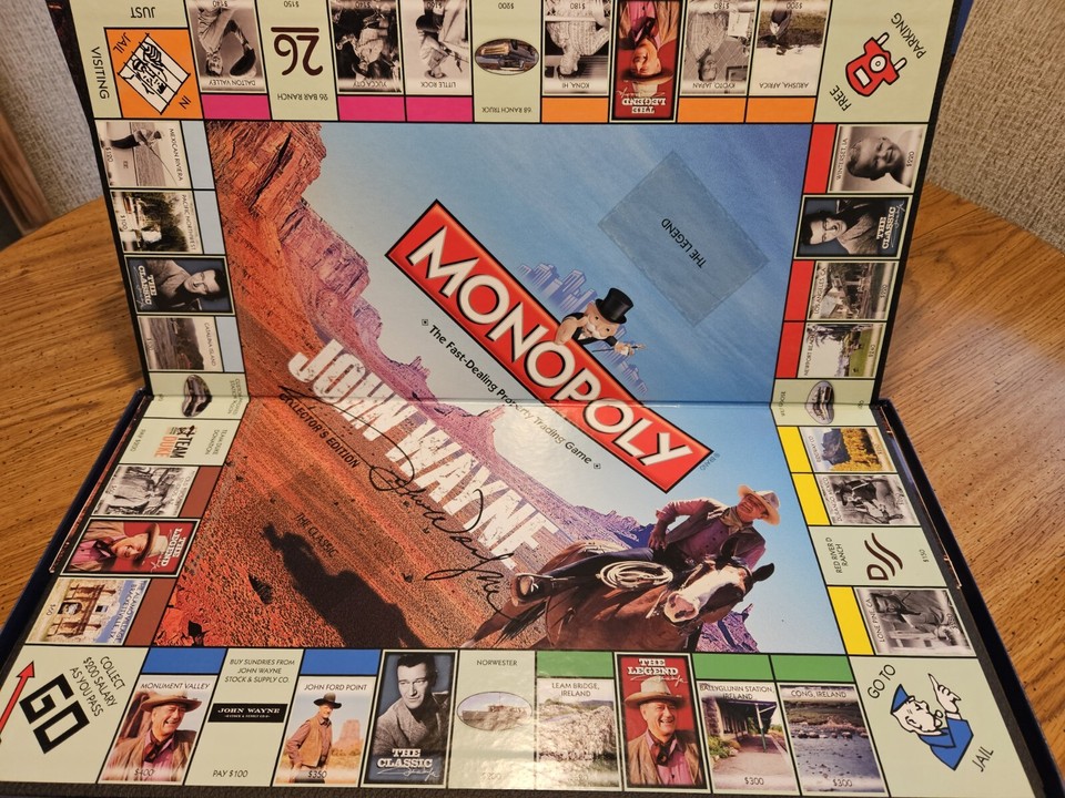 John Wayne Monopoly Game Collector’s Edition 6 Collectible Tokens All ...