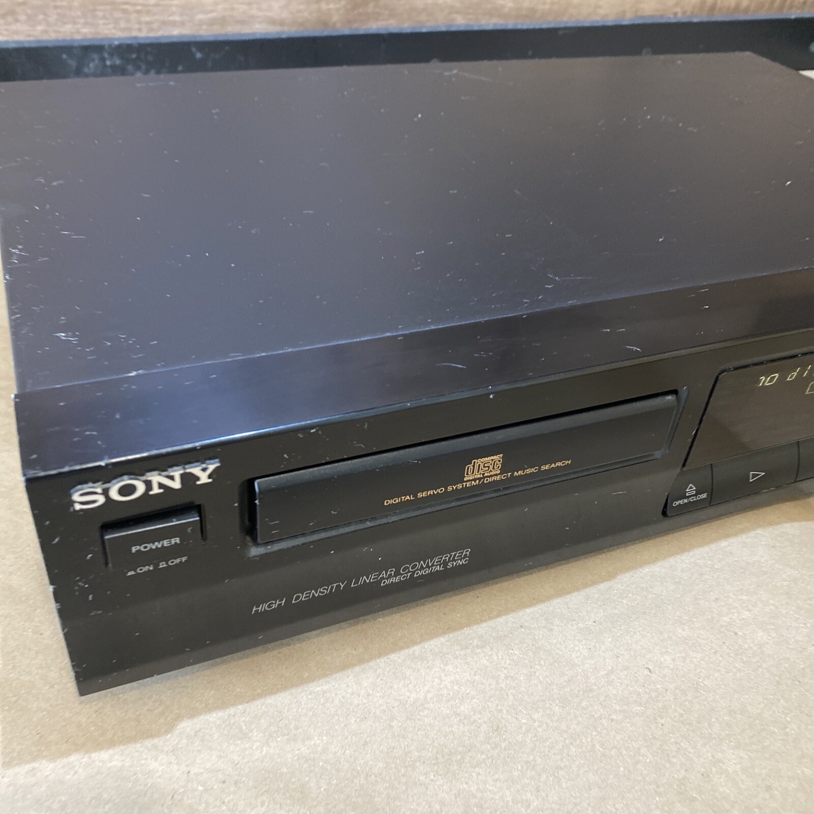 Sony Cdp-311 Single CD Compact Disc Player Black Tested for sale online ...